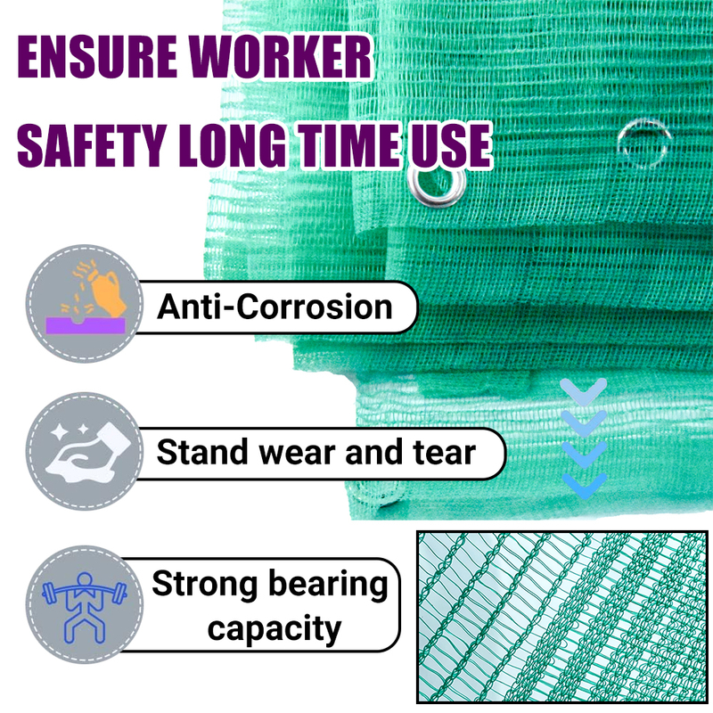 Construction 100 Hdpe Material Scaffold Safety Netting Debris Netting