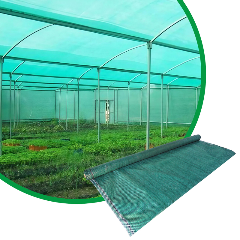 Green HDPE Greenhouse Shade Net Rolls Sun Shade Net for Agriculture ...