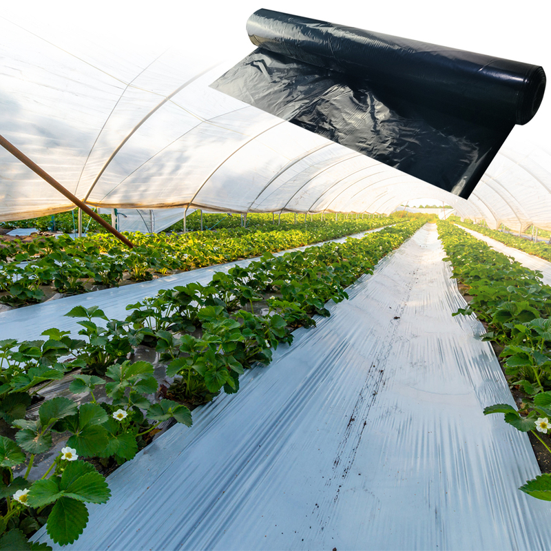 PE Greenhouse Garden Black Plastic Biodegradable Woven Mulch Film - Buy ...