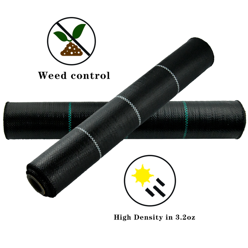 PP Fabric Agricultural Black Plastic Ground Cover Weed Control Mat ...